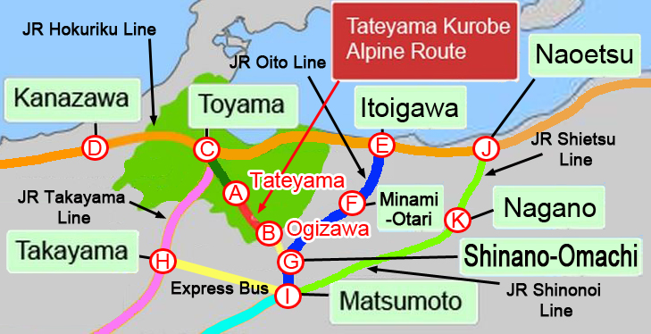 MAP | Announcement | Tateyama Kurobe Alpine Route